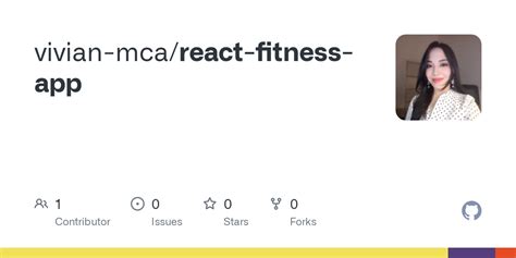 Github Vivian Mcareact Fitness App
