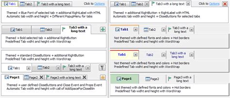 TabControl And PageControl With Themed Looks And Tab Close Buttons For Delphi