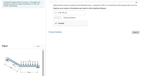 Solved Consider The Beam Shown In Figure 1 ﻿the Roller At