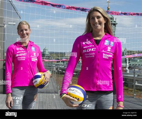 Stockholm 2015 05 11 Swedish Olympic Beach Volleyball Team Karin