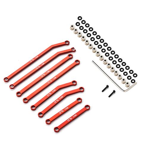 1 24 Axial Scx24 Gladiator High Clearance Linkage Set Upgrades Red Rcgofollow