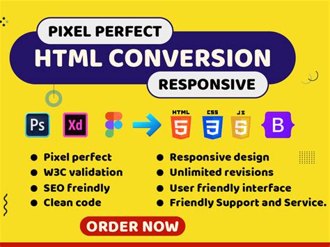 Figma To Html Psd To Html Responsive Conversion Upwork