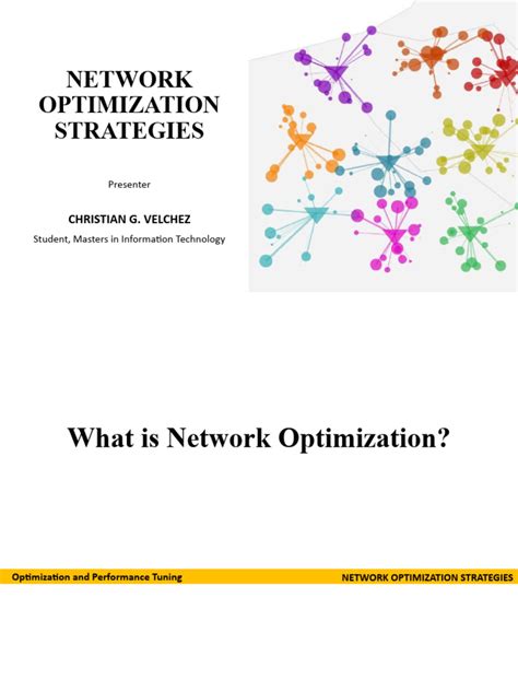 Network Optimization Strategies Pdf Computer Network Quality Of