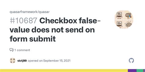 Checkbox False Value Does Not Send On Form Submit · Issue 10687