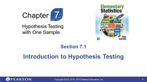 Lesson For 7 1 Hypothesis Testing Introduction Youtube