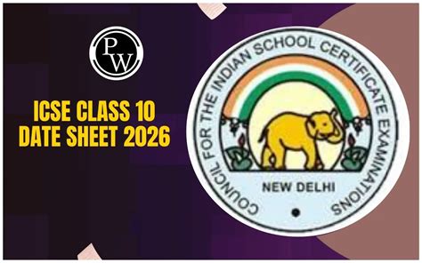 ICSE Class Date Sheet PDF Soon Cisce Org