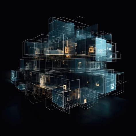Premium Photo Sketch Design Of Wireframe Of Building Digital Project