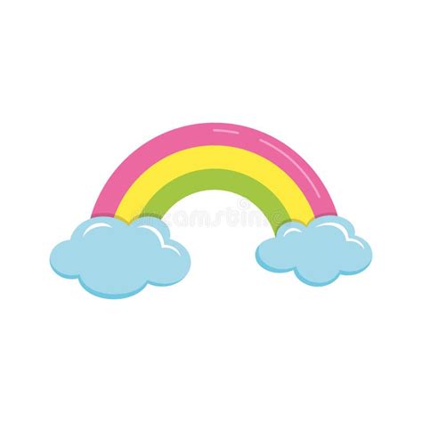 Flat Rainbow Vector Illustration Design For Fashion Fabrics Textile