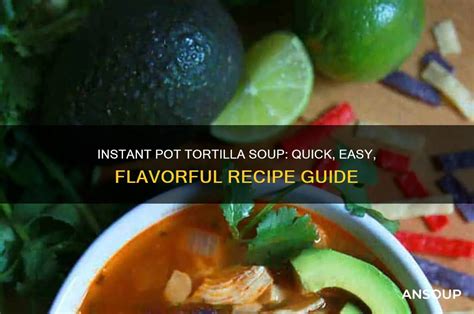 Instant Pot Tortilla Soup Quick Easy Flavorful Recipe Guide Ansoup