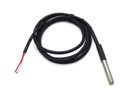 Waterproof Ds18b20 Digital Temperature Sensor Stainless Steel Probe Robukits