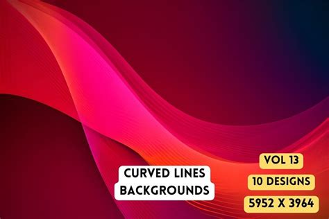 Gradient Curved Lines Background Graphic By Ranya Art Studio · Creative Fabrica