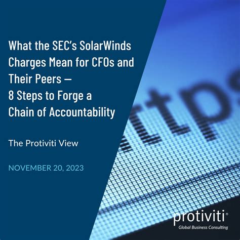 The Secs Disclosure Related Charges Against Solarwinds Are A Game