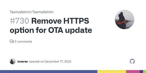 Remove Option For Ota Update · Issue 730 · Tasmoadmintasmoadmin · Github