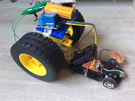 update on the ugliest rc car it now has a relay and 2 9v battery s