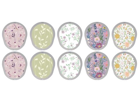 Dexcom G7 Transmitter Stickers 10 Count Vintage Floral