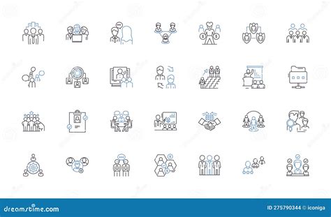 Racial Equality Line Icons Collection Inclusion Acceptance Diversity