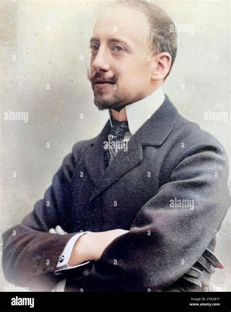 Gabriele Dannunzio Portrait Of Italian Writer Gabriele Dannunzio