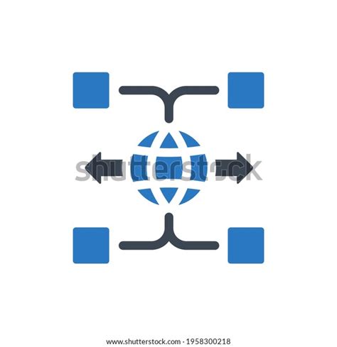 Decentralization Icon Simple Vector Illustration Stock Vector Royalty