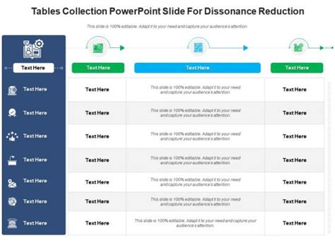 tables collection powerpoint slide infographic