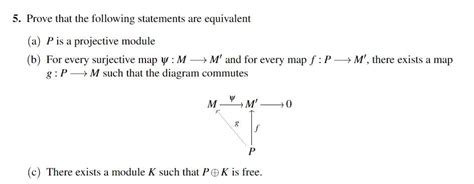 Solved Prove That The Following Statements Are Equivalent