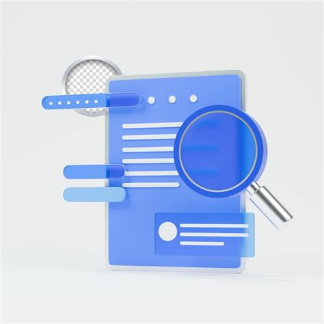 Premium Psd 3d Icon Data Analytics Of Business With A Magnifying