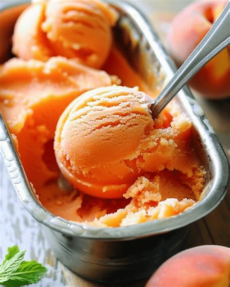 Peach Sorbet Sophias Recipe