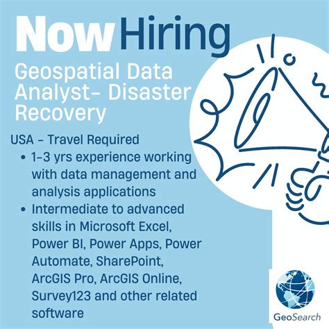Geosearch On Linkedin We Are Recruiting A Geospatial Data Analyst