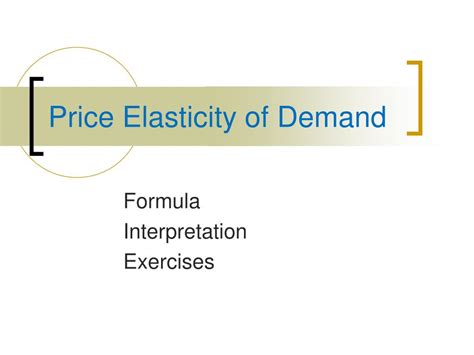 PPT Price Elasticity Of Demand PowerPoint Presentation Free Download ID 3499318