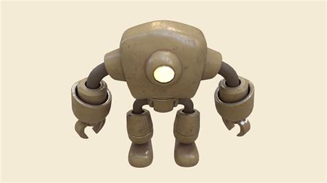 Stylized Simple Robot 3d Model By Artteeves