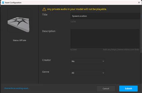 is there any way to publish an instance to my inventory without using