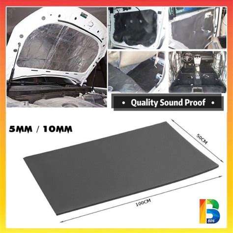 Sound Proof 100x50cm Insulation Heat Shield Foam Car Noise Reducer Mat