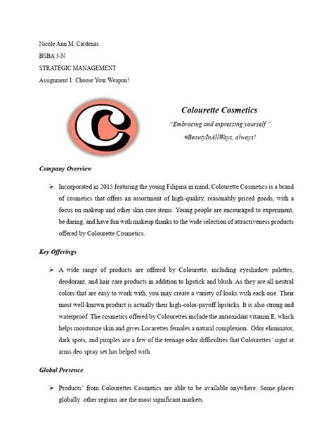 Assignment 1 Choose You Weapon Pdf