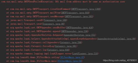 日志邮件：com sun mail smtp smtpsendfailedexception com sun mail smtp