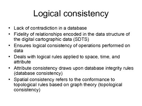 Logical Consistency February 24 2006 Geog 458 Map