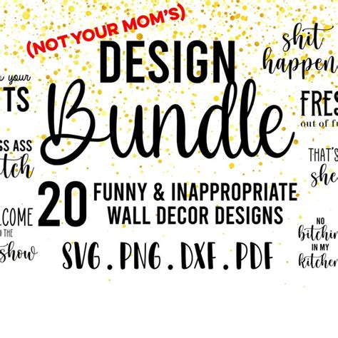 Inappropriate Svg Etsy