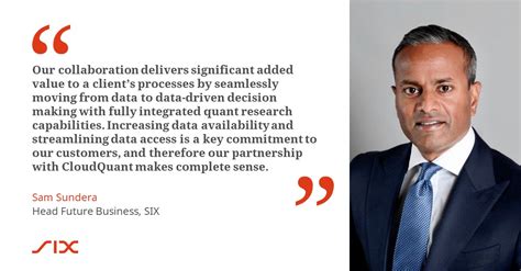 Six Financial Information On Linkedin Six And Cloudquant Partner To Enable Faster Access To