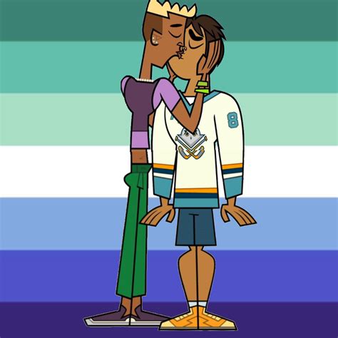 Total Drama Bowie And Raj Gay Pride Kiss By Friend519 On Deviantart