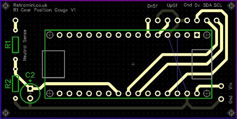 Arduino R1 Mini Gear Position Gauge Retromini