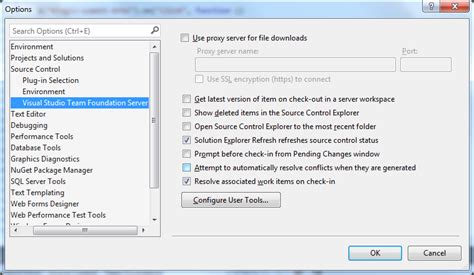 Tfs Is It Possible To Disable The Auto Merge Option In Visual Studio