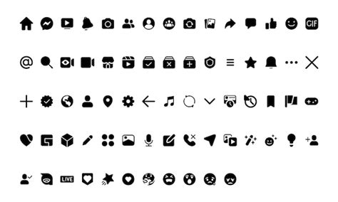 Premium Vector All Facebook Icons Set Social Media Ui Vector Icon Set