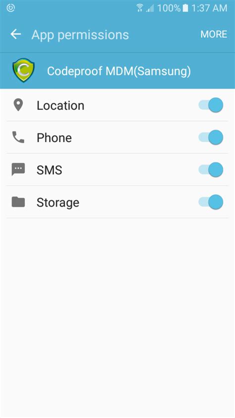 How To Enable Android App Permissions Customer Support And Training Codeproof