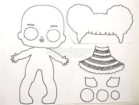 Кукла ЛОЛ из бумаги своими руками Как сделать ЛОЛ Пошаговый мастер класс с фото