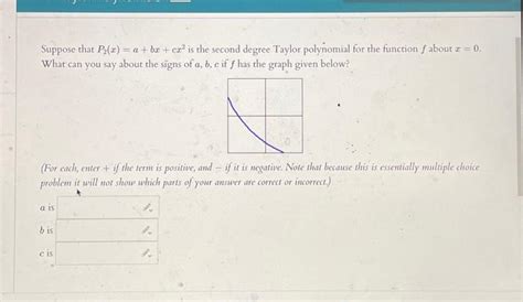 Suppose That P X A Bx Cx Is The Second Degree Chegg Com