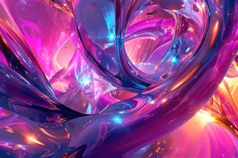 Twisting 3d Forms In A Mesmerizing Light Show Premium Ai Generated Image