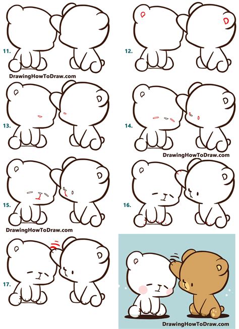 Cute Chibi Bear Cute Kawaii Printable Chibi Bear Happy Mail Clipart