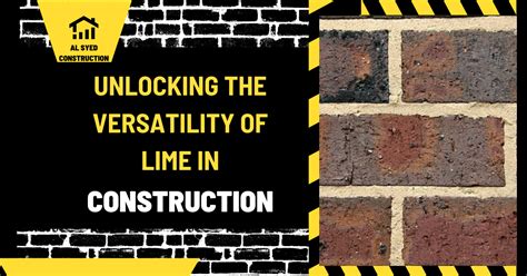 What Is Lime Used For In Construction