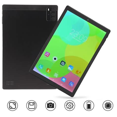 Tablette Noire Tablette 101 Pouces 6 Go De 128 Go De Rom 24 G 5g