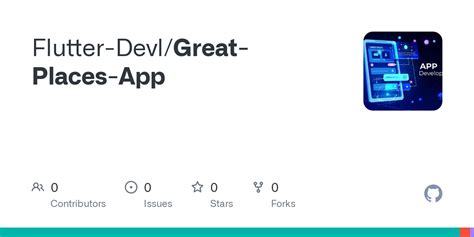 GitHub Flutter Devl Great Places App