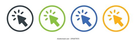 Mouse Cursors Icons Click Set Vector Stock Vector Royalty Free Shutterstock