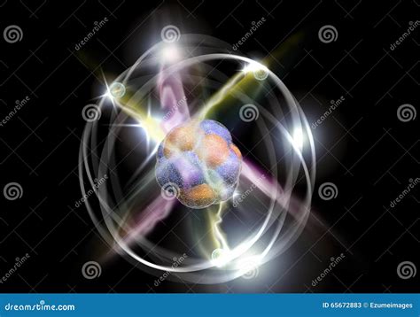 Atom Particle Stock Illustration Illustration Of Fission 65672883